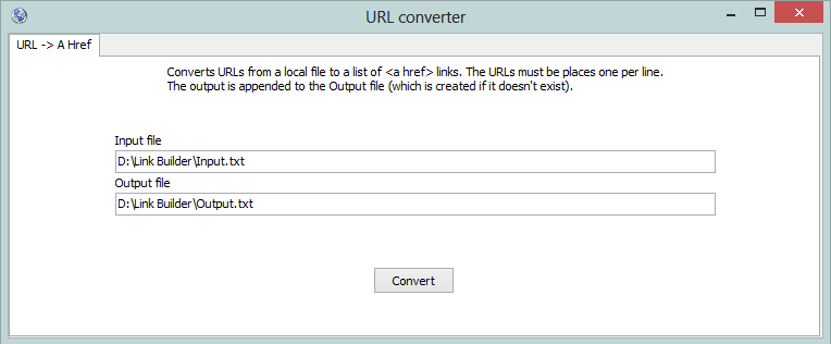 Link Builder Convert Text To URL